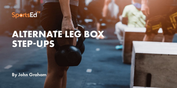 Weighted Alternate Leg Box Step-Ups | SportsEdTV